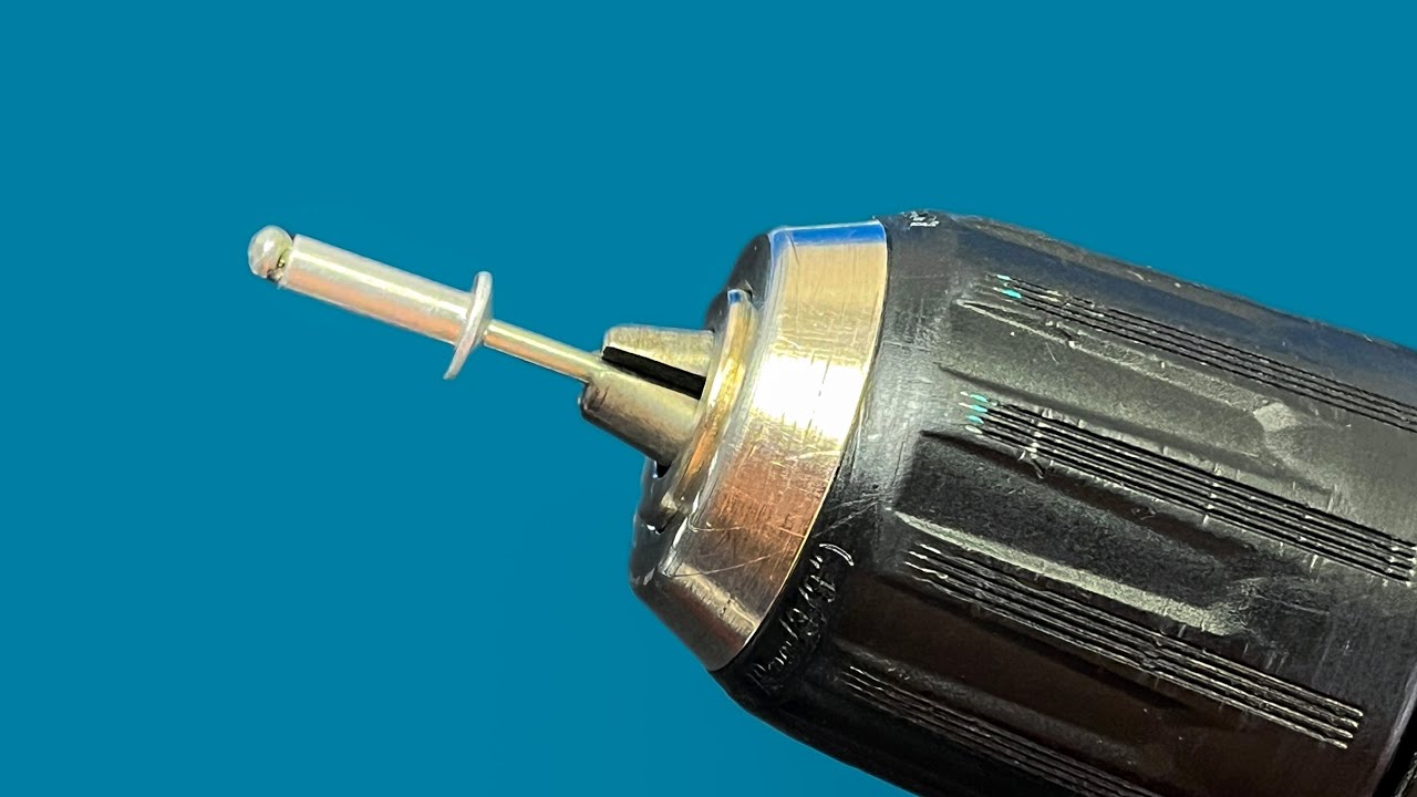 Just insert Rivet into Drill and you will be amazed at the results ...