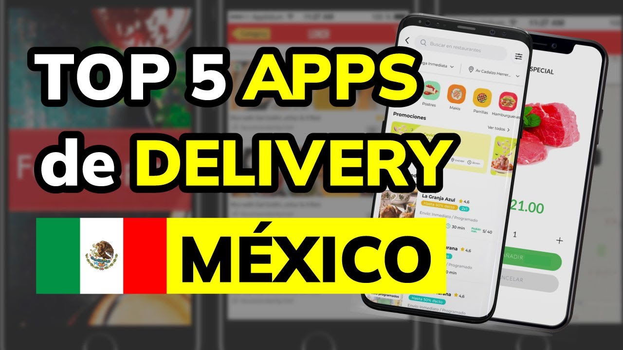 🥇 5 Mejores APPS DE DELIVERY en MÉXICO en 2025 - YouTube
