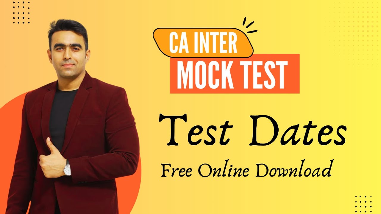 CA Intermediate Mock Test Paper for September 2025 Exams – Should You ...