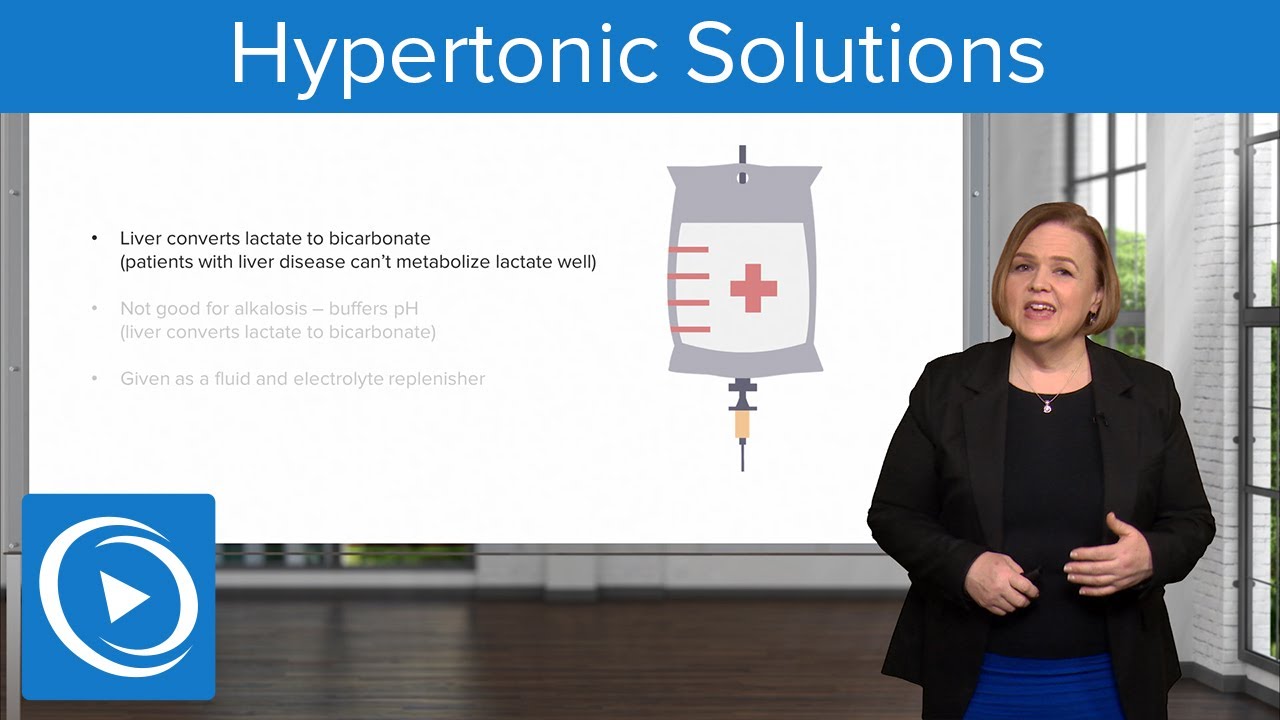 Hypertonic Solutions – Pharmacology | Lecturio Nursing - YouTube