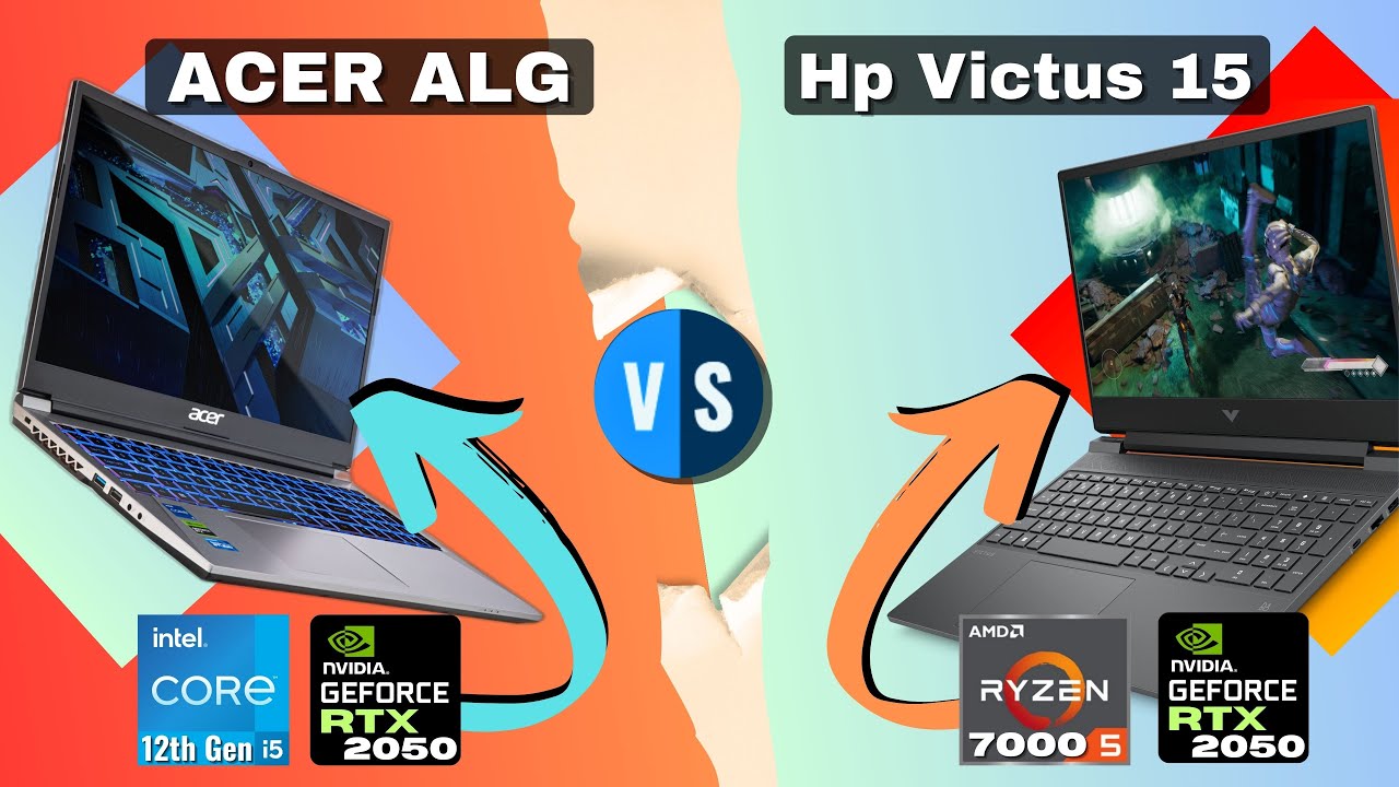 Acer ALG VS Hp Victus 15-fb1001AX Laptop Comparison In Hindi 2024 ...