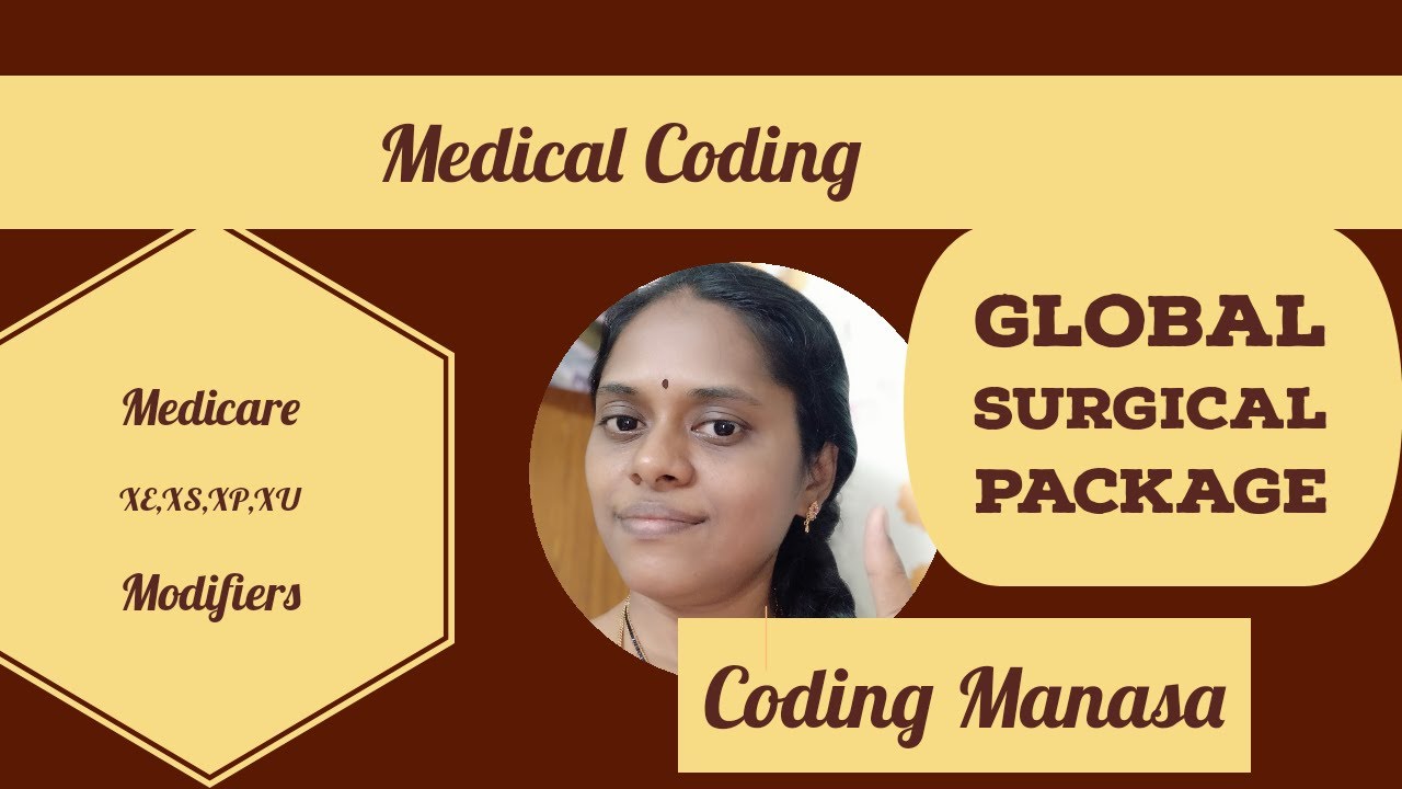 Medical coding modifiers, global surgical package - YouTube