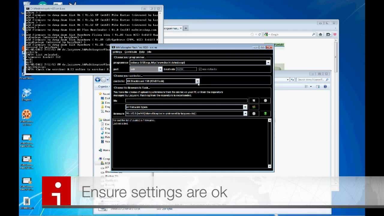 How To Flash HobbyKing KK Board - YouTube