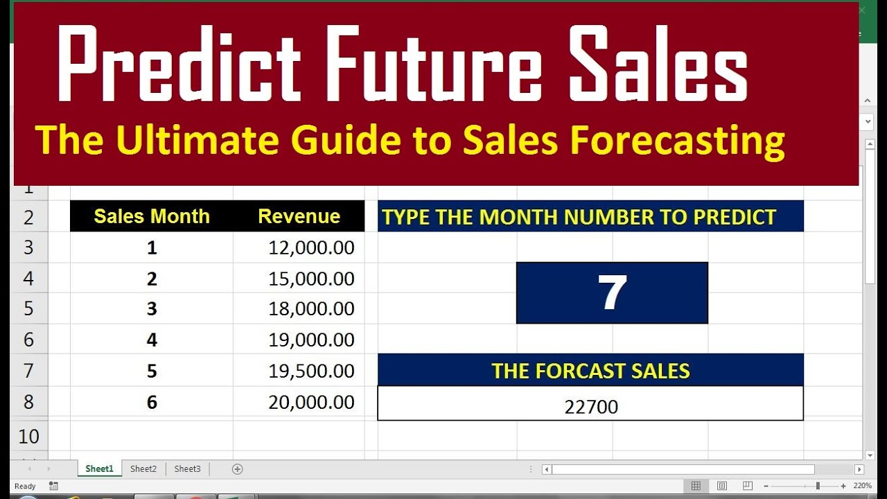 How To Forecast Sales Using Historical Data In Excel YouTube How To Forecast Sales Using Historical Data In Excel YouTube