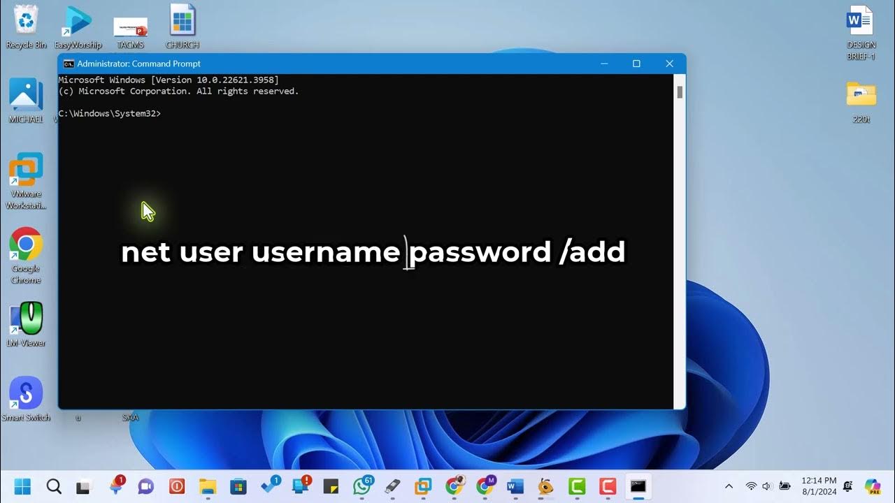 How to Create User Account Using CMD | Command Prompt - YouTube