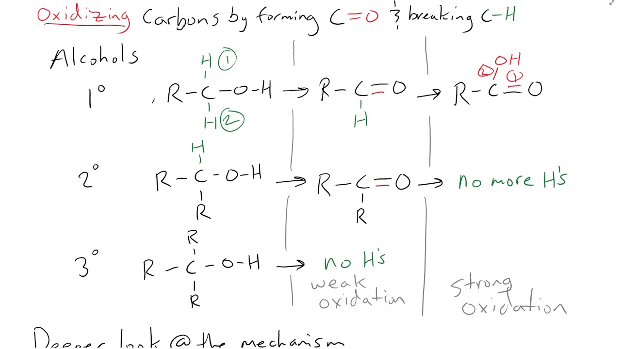Oxidizing Alcohols (Examples and Mechanisms) - YouTube