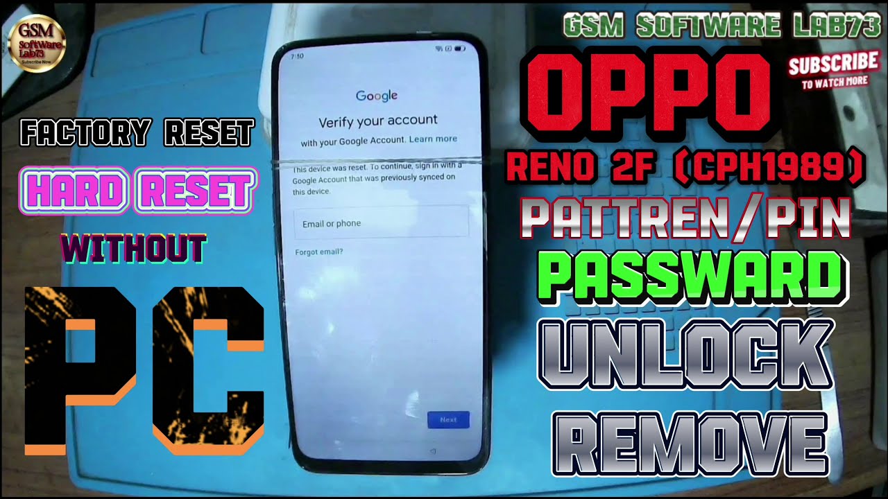 Oppo Reno 2F (CPH1989) Android 11 Frp Bypass|Oppo Reno 2F Google ...