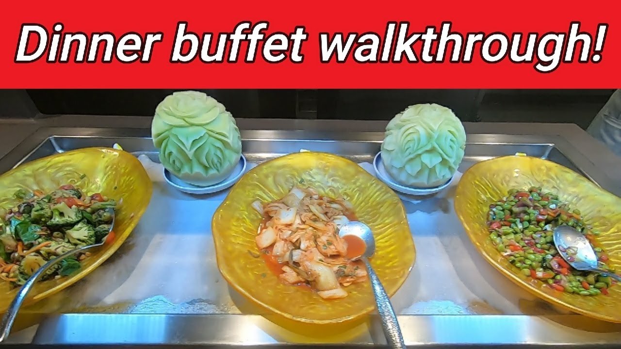 Norwegian Joy | Food: Dinner Buffet - YouTube