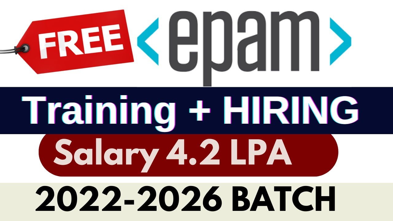*SDE Training+ JOB* EPAM Biggest Announcement Get Free Training ...