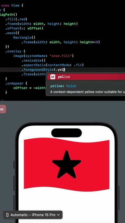 Swiftui Draw Vietnam Flag Swift Swiftui Jlcoder Earn Learnonyoutube Youtube 