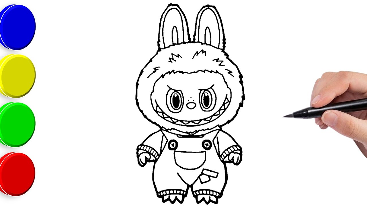 Mudah Menggambar Boneka Labubu || Step by Step - YouTube
