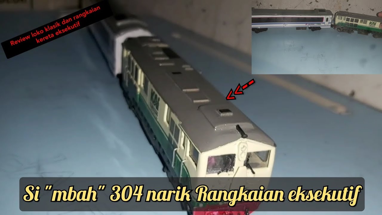 ADA INTERIORNYA COYY!! Review Miniatur Lokomotif klasik BB 304 ...