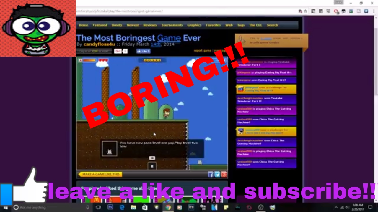 worlds boringest Game ever!!! - YouTube
