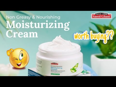 saeed ghani moisturising cream review - YouTube