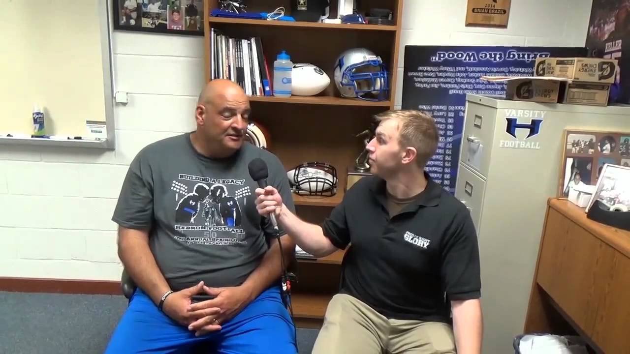 Hebron Hawks Football Head Coach Brian Brazil - YouTube