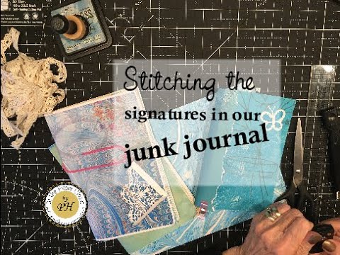 Blue Journal-Let's add the pages! - YouTube