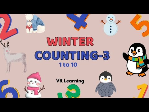 winter objects counting 1-10 part 3 || counting winters objects ...