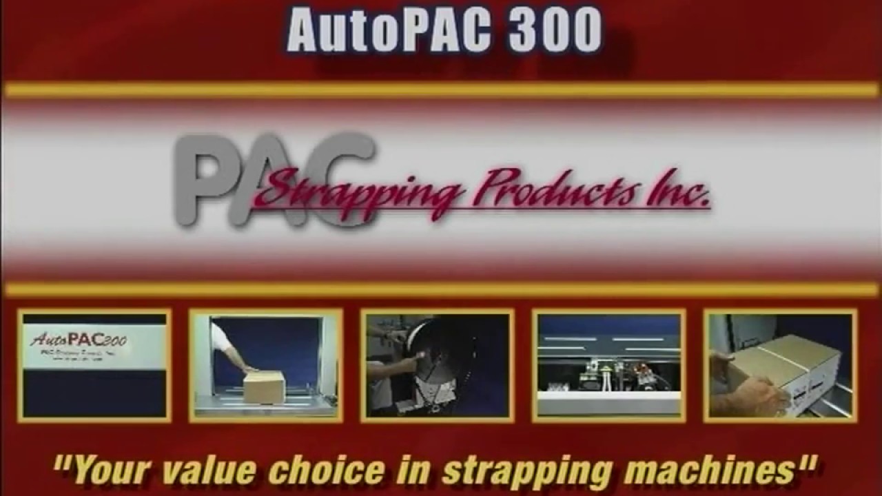 Auto Pac 300 Strapping Machine by PAC Strapping - YouTube