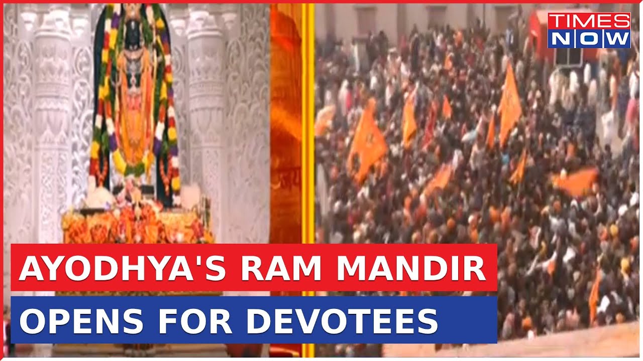 Ram Mandir Opens For Devotees After 'Pran Pratishtha' Ceremony ...