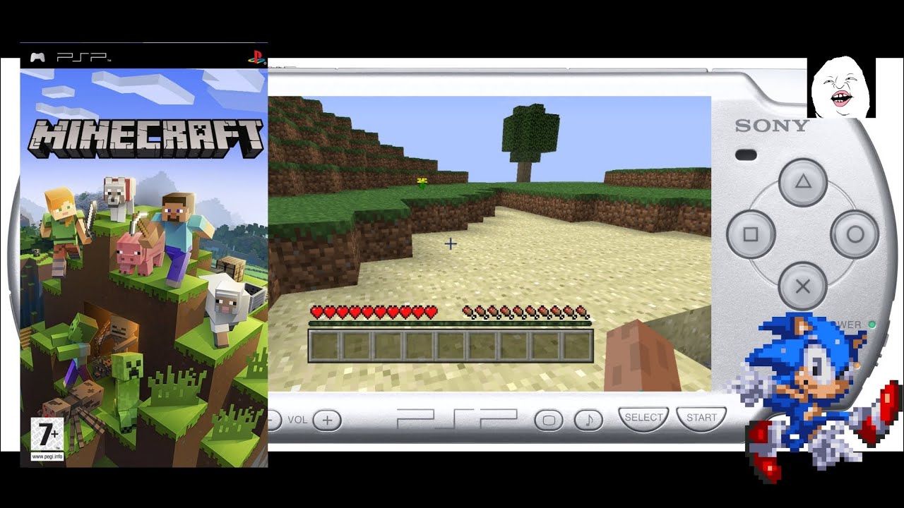 probando Minecraft en psp - YouTube
