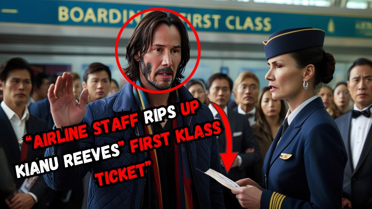 🚨 Airline Staff Tears Up Keanu Reeves' First-Class Ticket – Then ...
