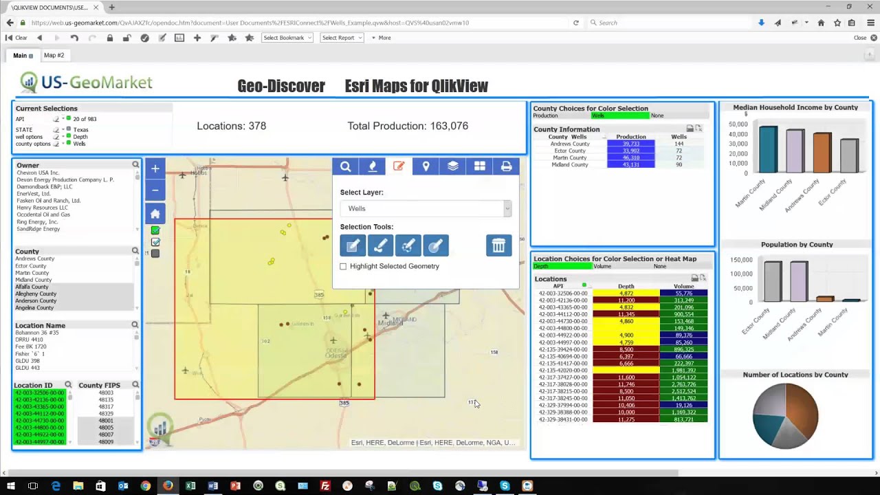 Geo-Discover 2.1 QlikView Demo - YouTube