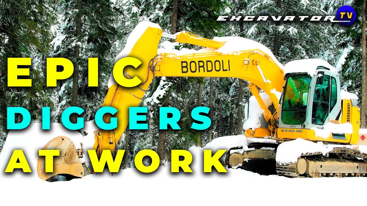 👷🏻‍♂️EPIC Diggers At Work, Excavators For Kids | Diggers, Trucks ...