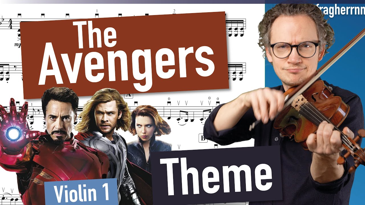 The Avengers Theme for Two Violins | Violin 1 | Violin Sheet Music ...