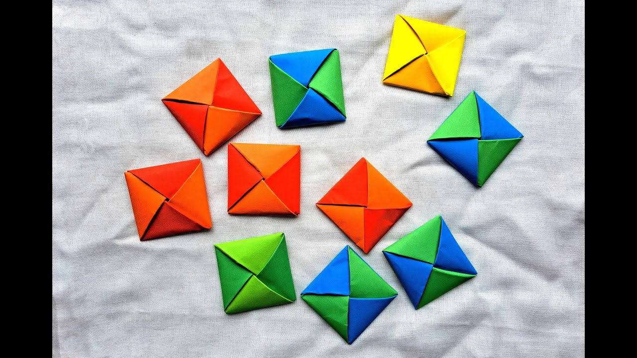 Origami ddakji tiles - YouTube