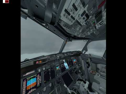 P3D 4.1 VR Flyinside final approach & landing Hamburg (PMDG 737) - YouTube