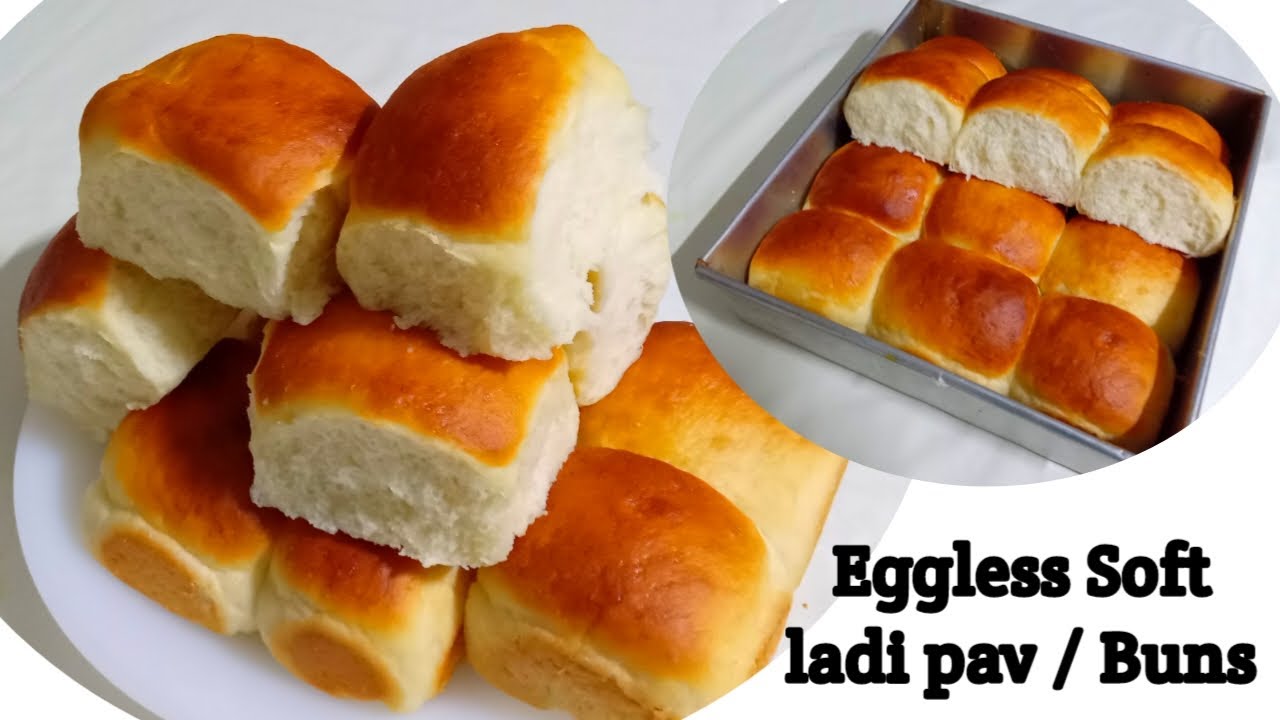 Super Soft Pav Recipe | ladi Pav Recipe | Eggless Pav Buns Recipe ...