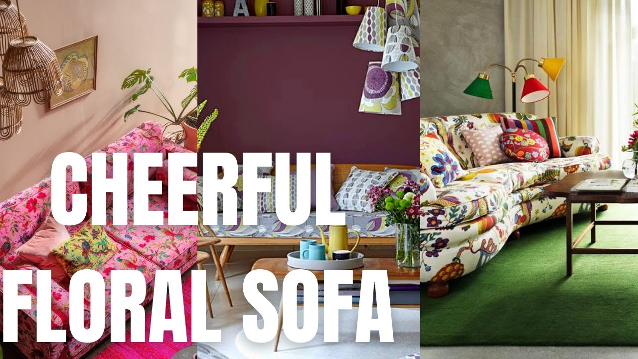 Cheerful Floral Sofa Ideas. Floral Decor and Design for Living Room ...