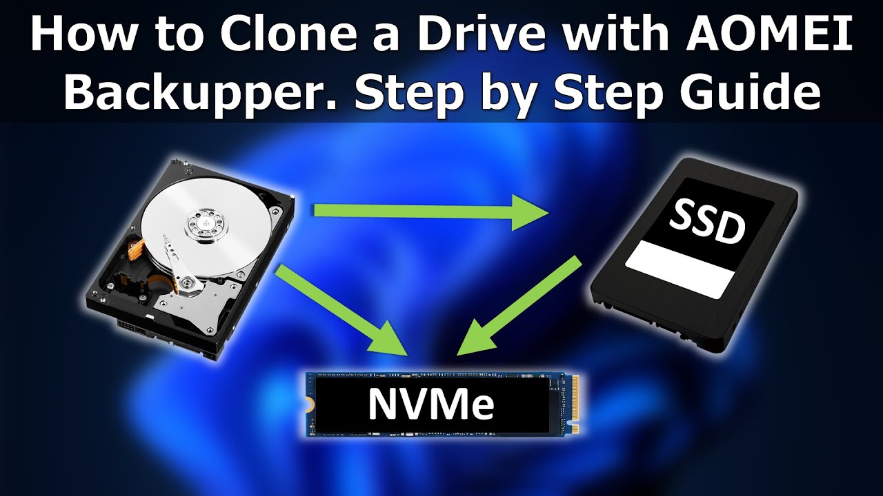 How to Clone a Hard Drive with AOMEI Backupper Step by Step Guide - YouTube