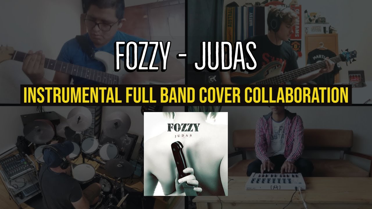 Fozzy - Judas Instrumental Full Band Cover Collaboration - YouTube