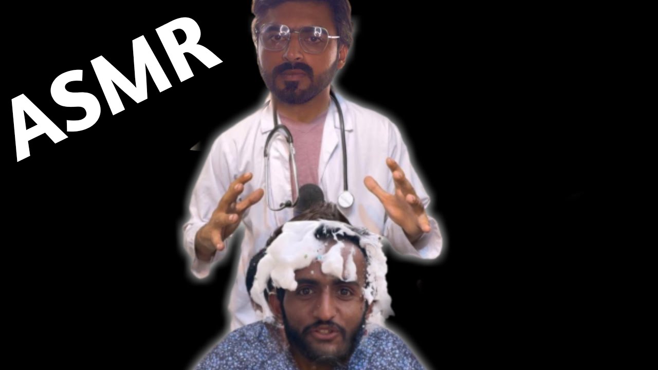 ASMR remove DENDRUFF - YouTube