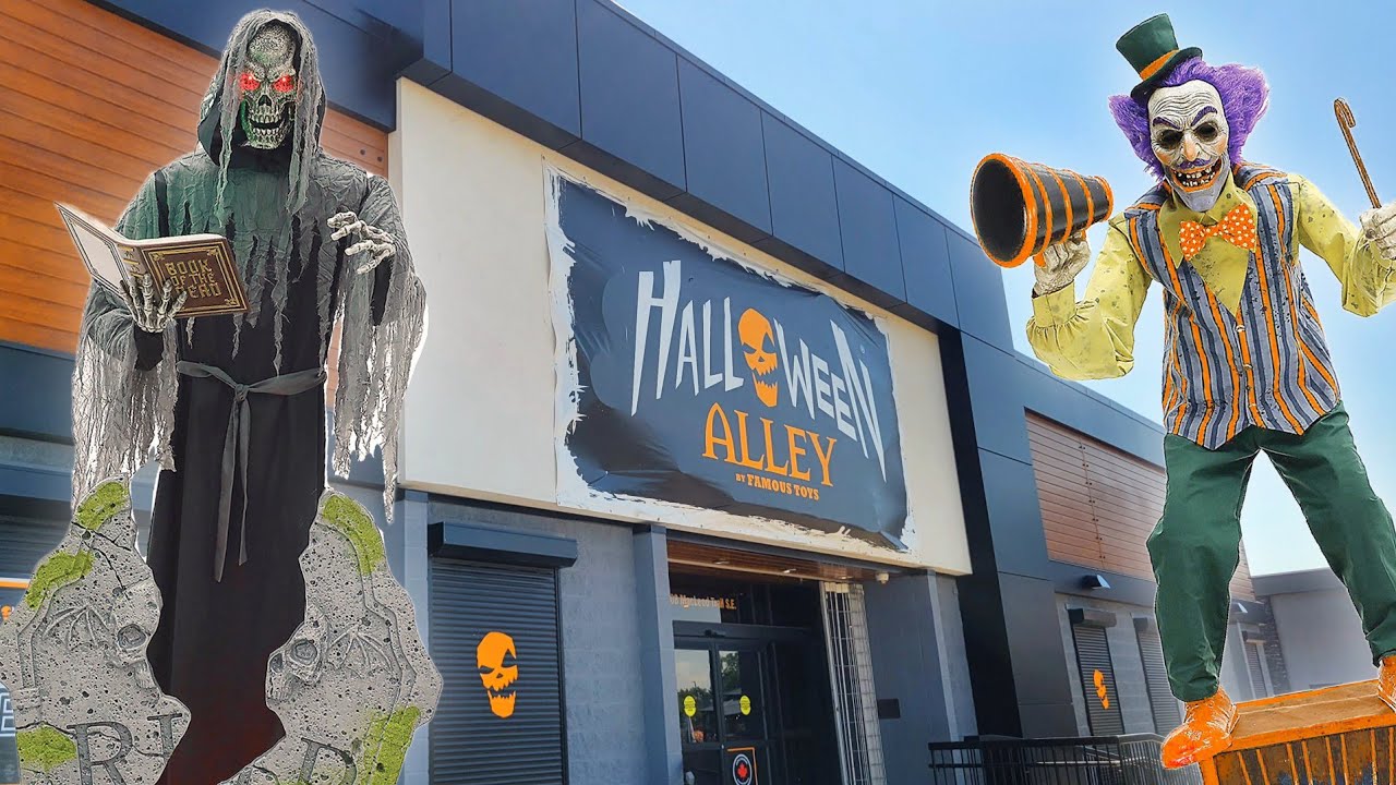 Halloween Alley 2025 Store Tour | So Many Creepy Decorations! - YouTube