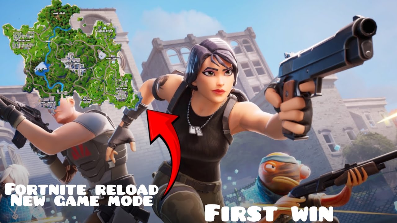 First win in fortnite reload - YouTube