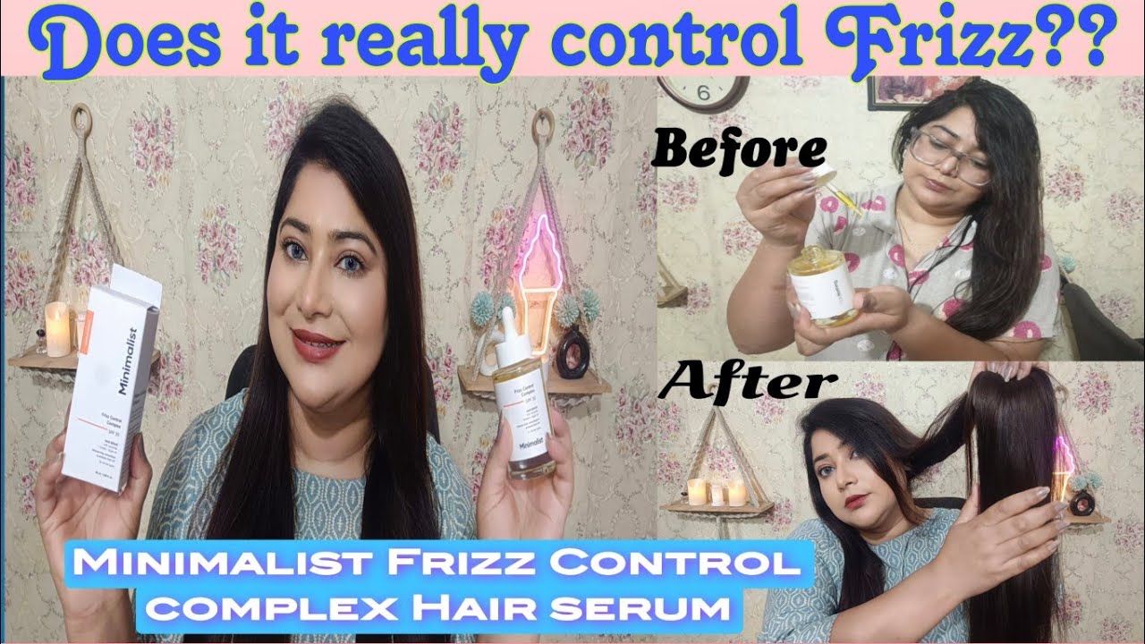 Minimalist Frizz Control complex Hair serum | SPF 30 | minimalist Frizz ...