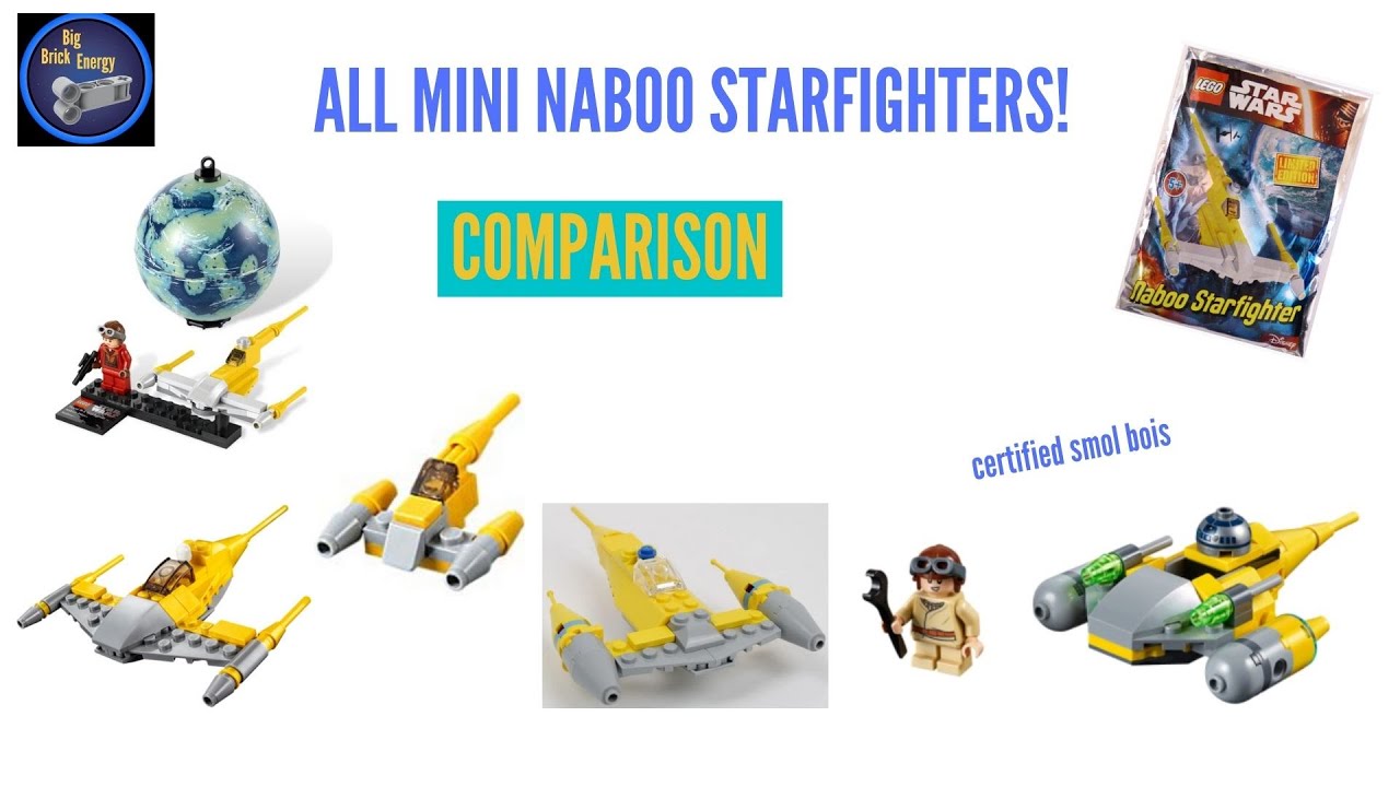 MINI NABOO FIGHTER COMPARISON! // All Lego Star Wars Mini N1 ...