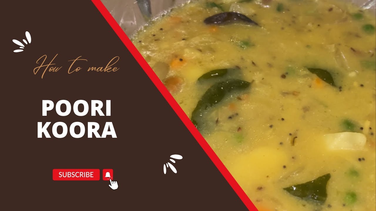 Poori-Aloo Koora - Manjari Manasaara - YouTube