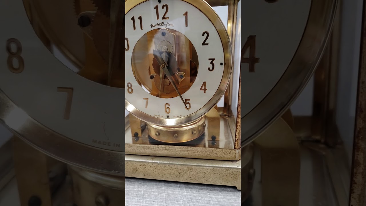 Vintage Mastercrafters 308 Mantle Clock Working Demo - YouTube