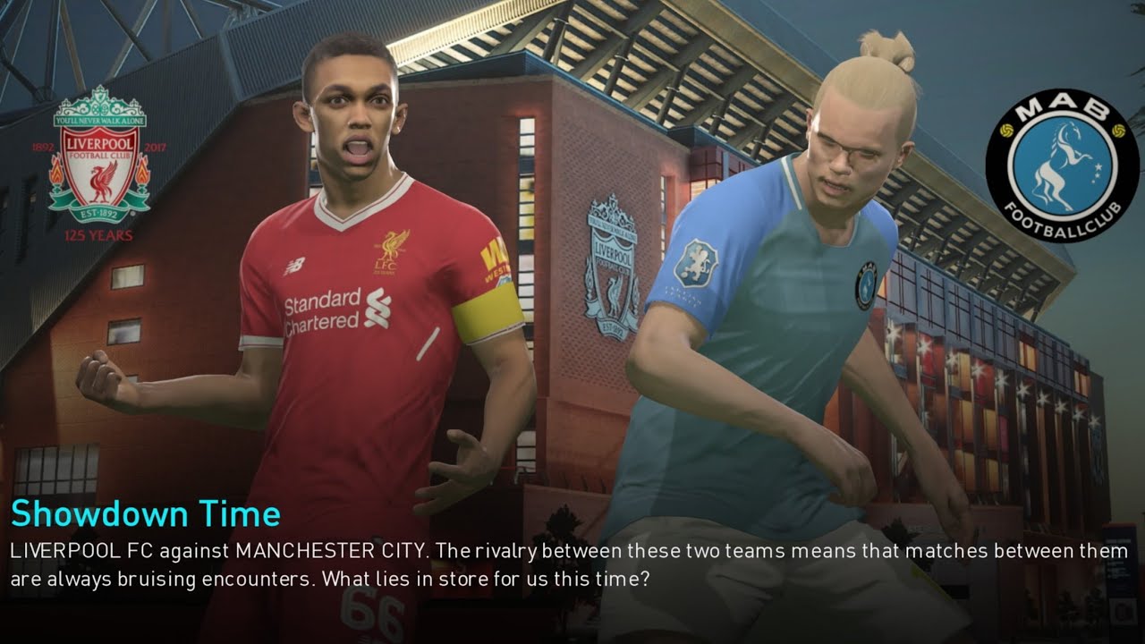 Liverpool vs Manchester City - Master League PES 2018 Ep. 63 - YouTube
