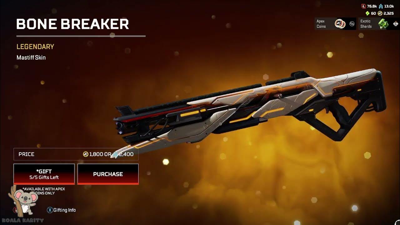 New Legendary Skin, Mastiff (Bone Breaker), S22 Techno Terror. [Apex Legends - Highlight - Oct ...