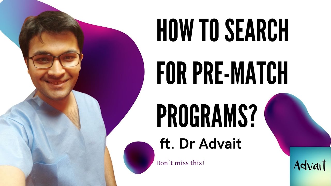 USMLE and Residency Match: How to search for pre-match programs? - YouTube