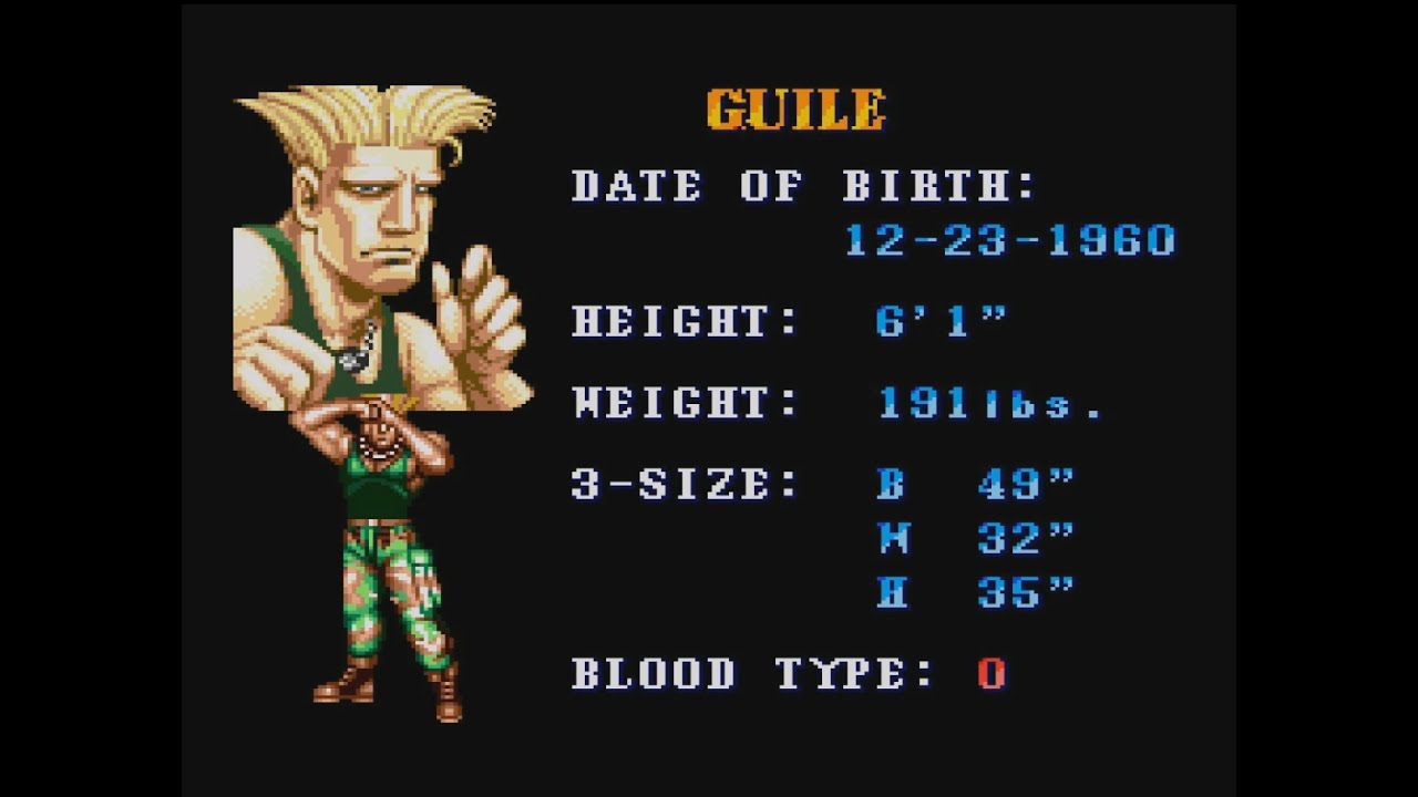 Street Fighter 2 Special Champion Edition - Sega Mega Drive - Guile ...