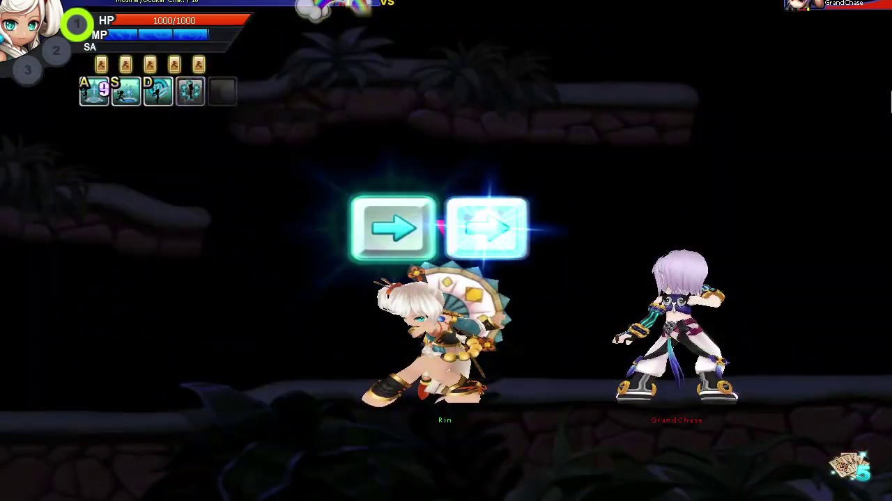 Grand Chase - Rin - Skill Flash of Light - YouTube