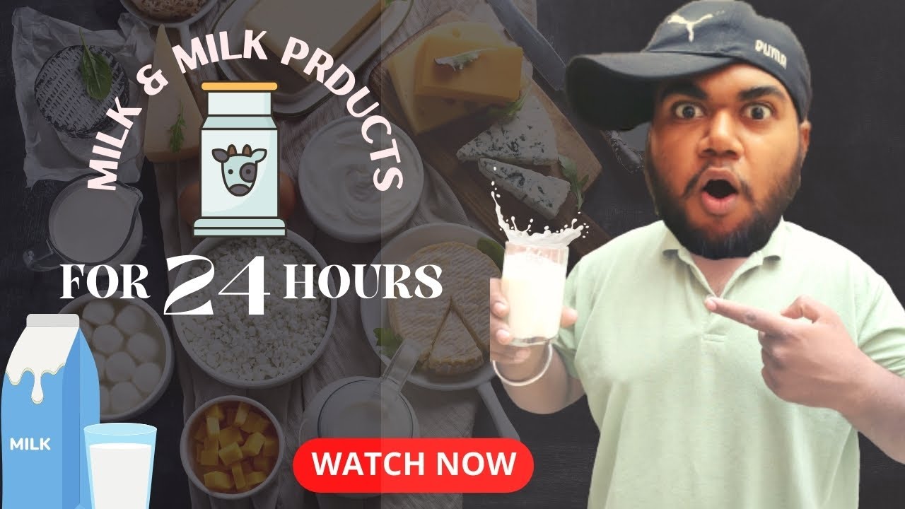 Surviving only on milk for 24 hours | weird food challenge🥛 - YouTube