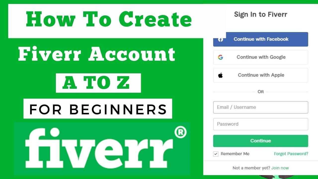 How To Create Fiverr Account - YouTube
