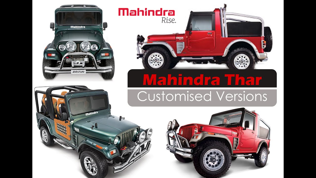 Customized Mahindra Thar | adventure Body Kits for Thar - YouTube