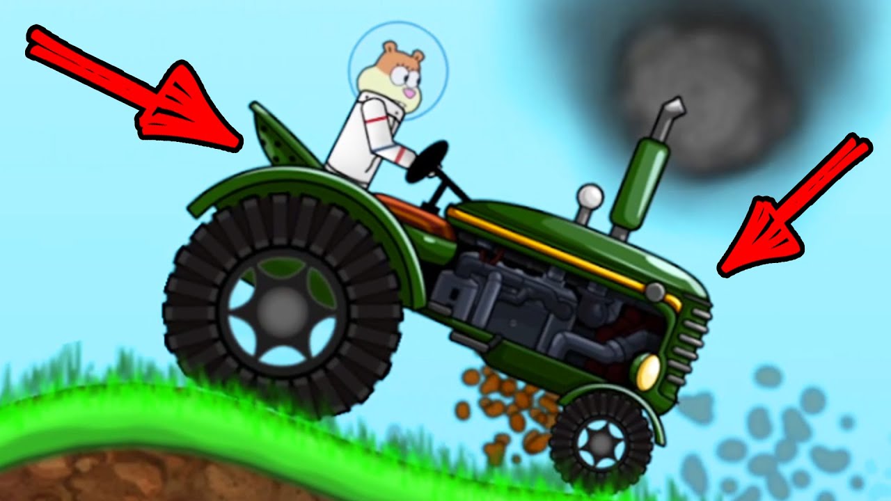 NEW TRACTOR Hill Climb Racing! Spongebob Mod Hill Climb! - YouTube